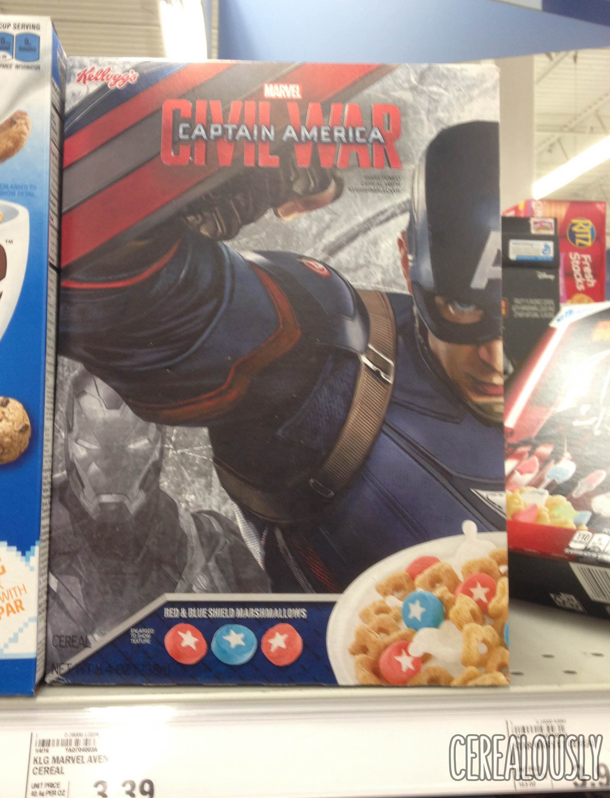 Spooned & Spotted: Kellogg's Captain America Civil War Cereal Spooned & Spotted: Kellogg's Captain America Civil War Cereal