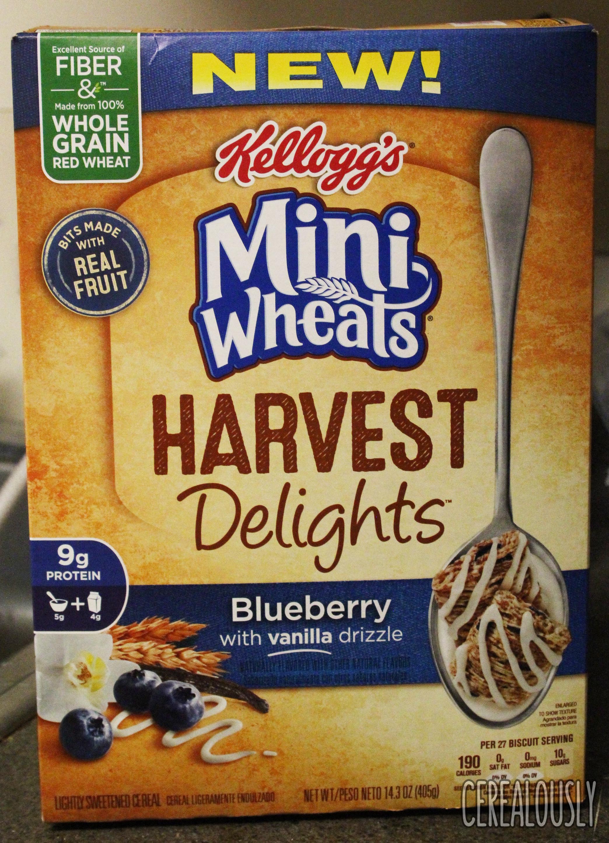 Review: Kellogg’s Blueberry with Vanilla Drizzle Mini-Wheats Harvest ...