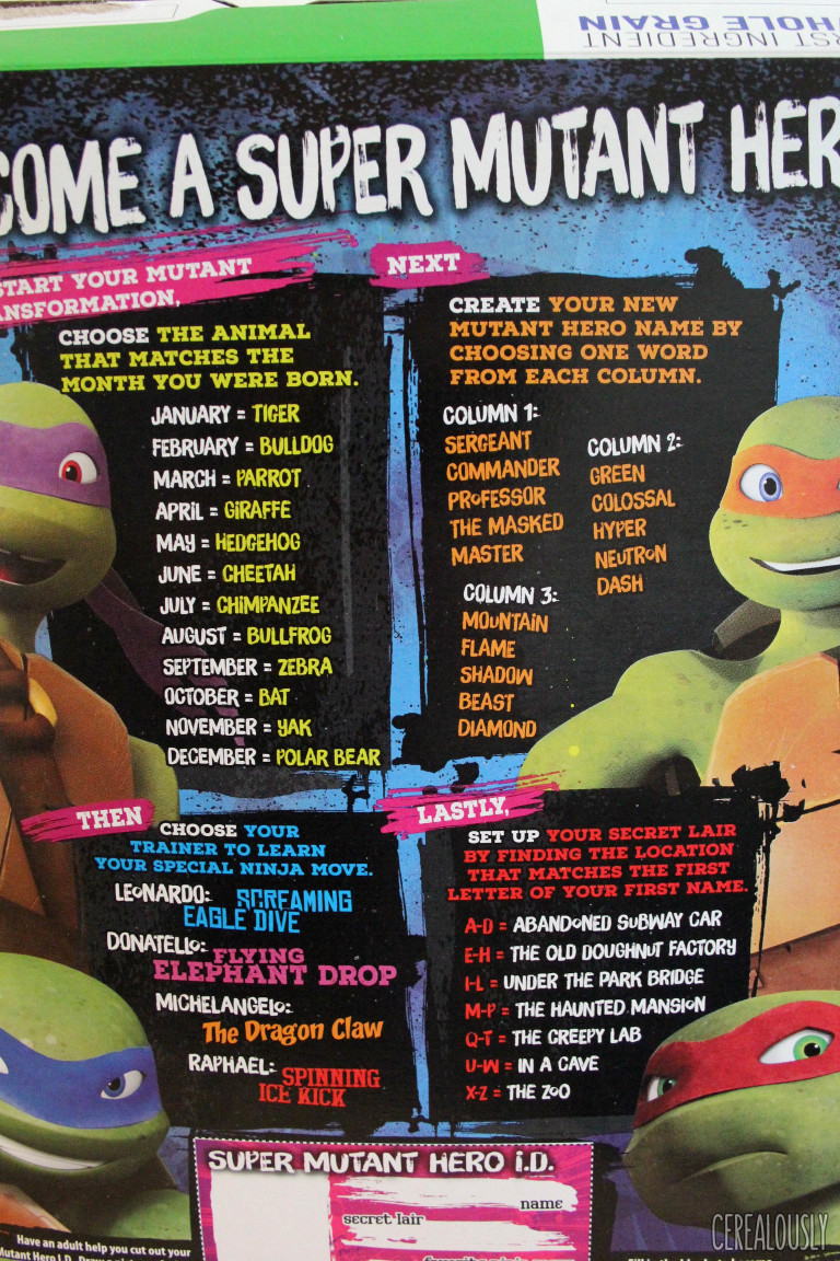 Review: Teenage Mutant Ninja Turtles Cereal - Cerealously