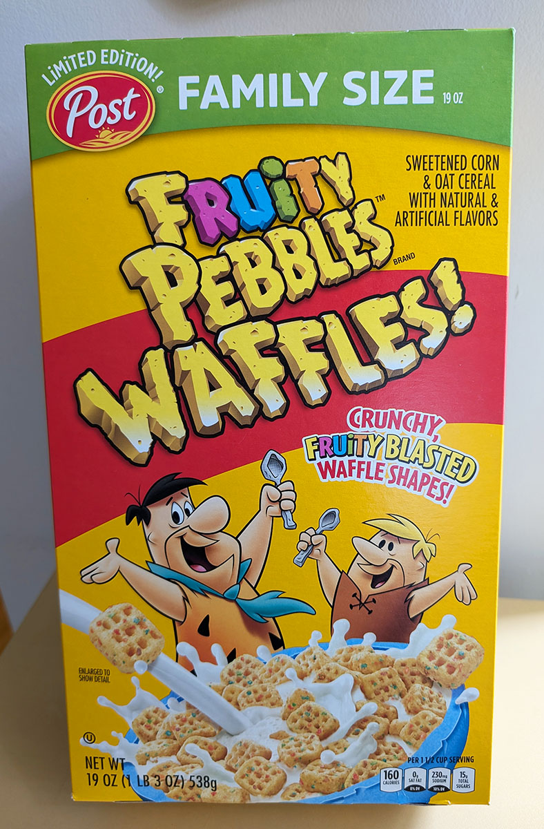 Review: Fruity Pebbles Waffles! Cereal - Cerealously